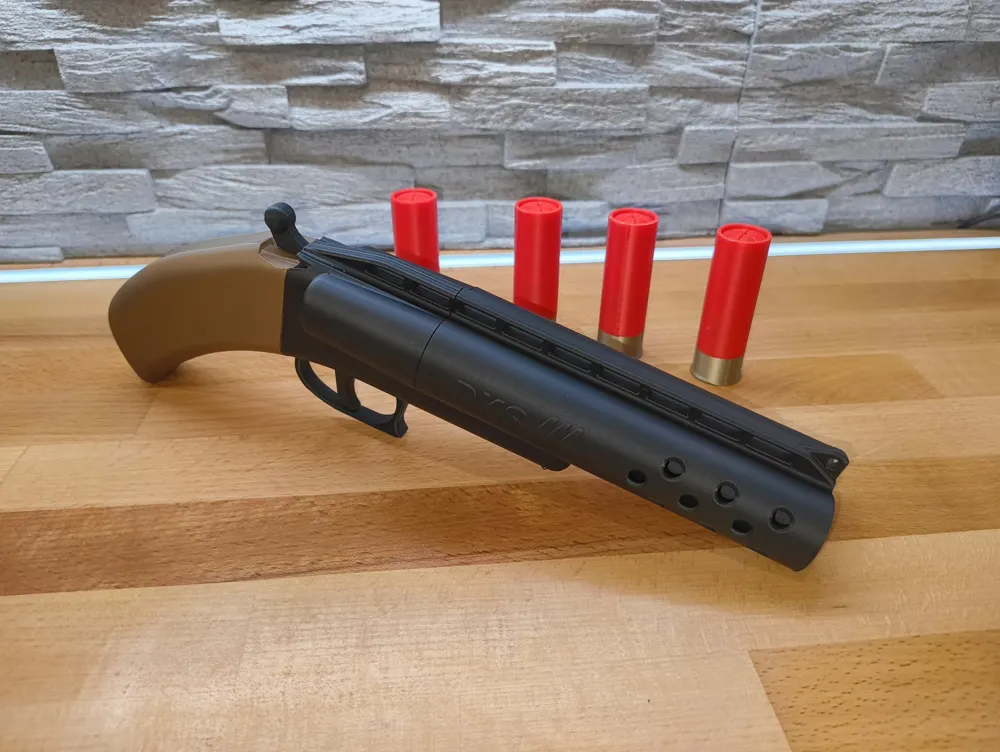 Double-Barreled Toy Shotgun with Function by Domi_DKS MakerWorld ...