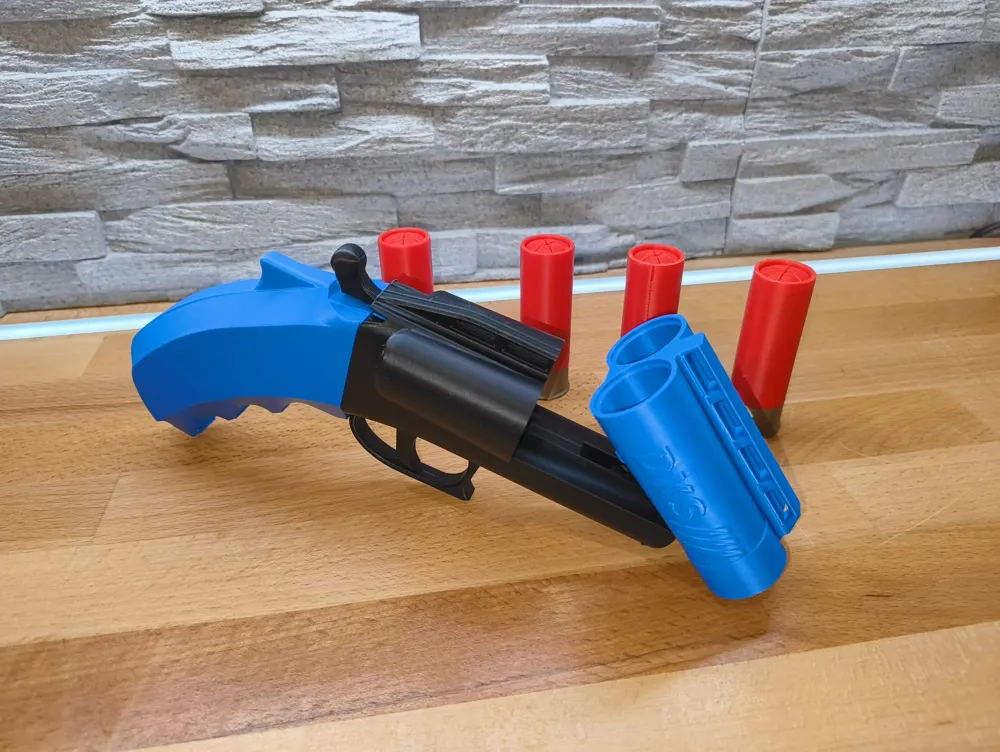 Double-Barreled Toy Shotgun with Function by Domi_DKS MakerWorld ...