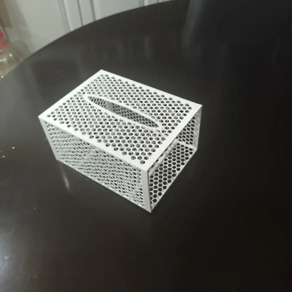 Openwork tissue box, material saving, can be placed vertically ...