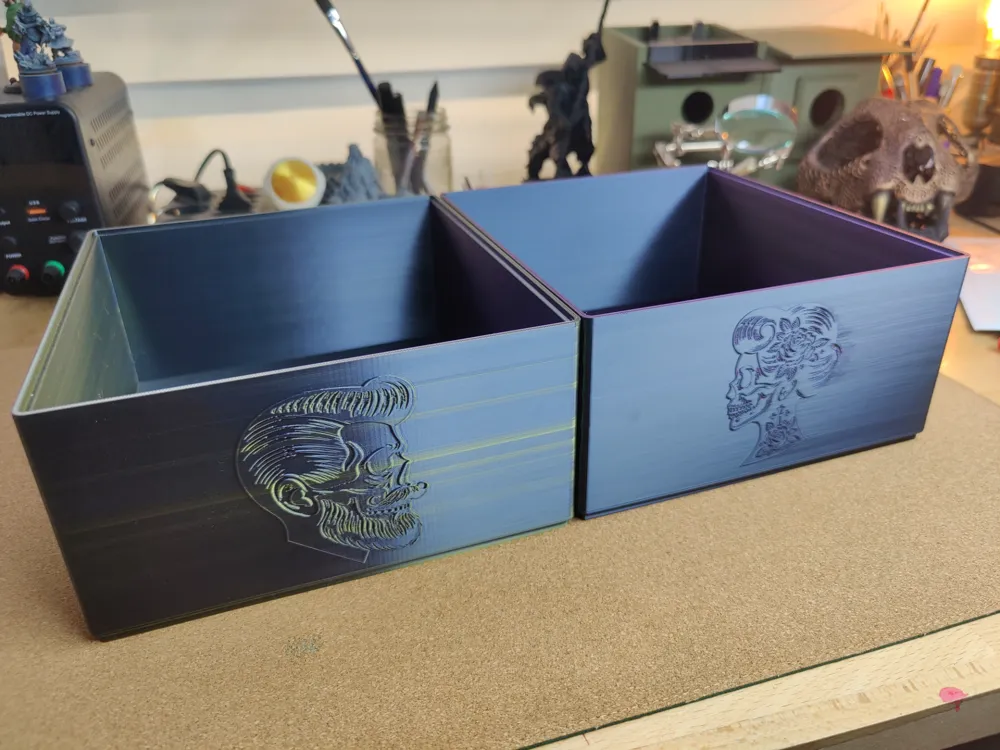 His & Hers Sturdy Stackable Boxes Rockabilly Decor by Fortis - MakerWorld