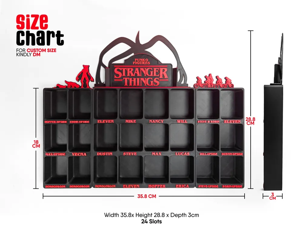 Stranger things - Kinder joy funko pop stand - Free 3D Print Model ...