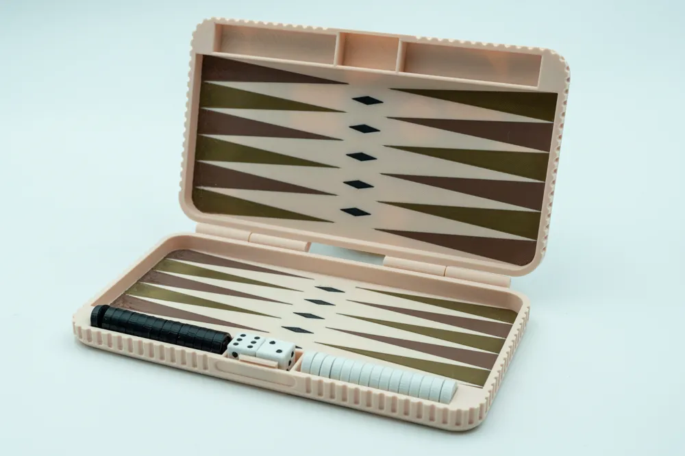 Backgammon decorative print in place - Free 3D Print Model - MakerWorld