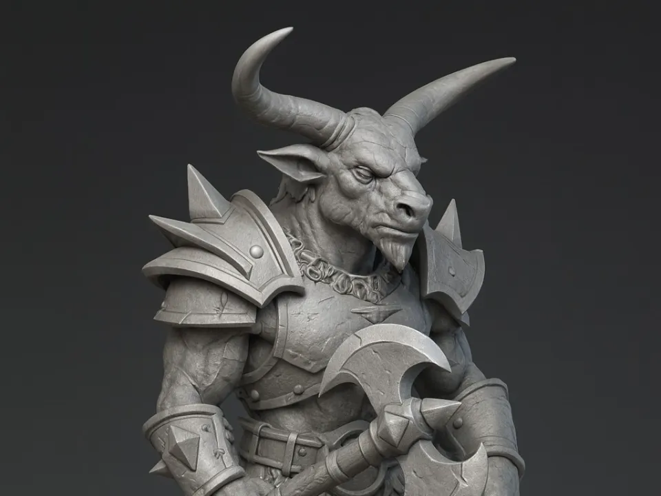 Minotaur – Heroes of Might and Magic III - Free 3D Print Model - MakerWorld