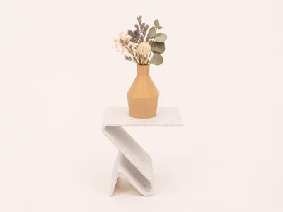 Modern minimalist side table for a dollhouse. 1:12 - Free 3D Print ...