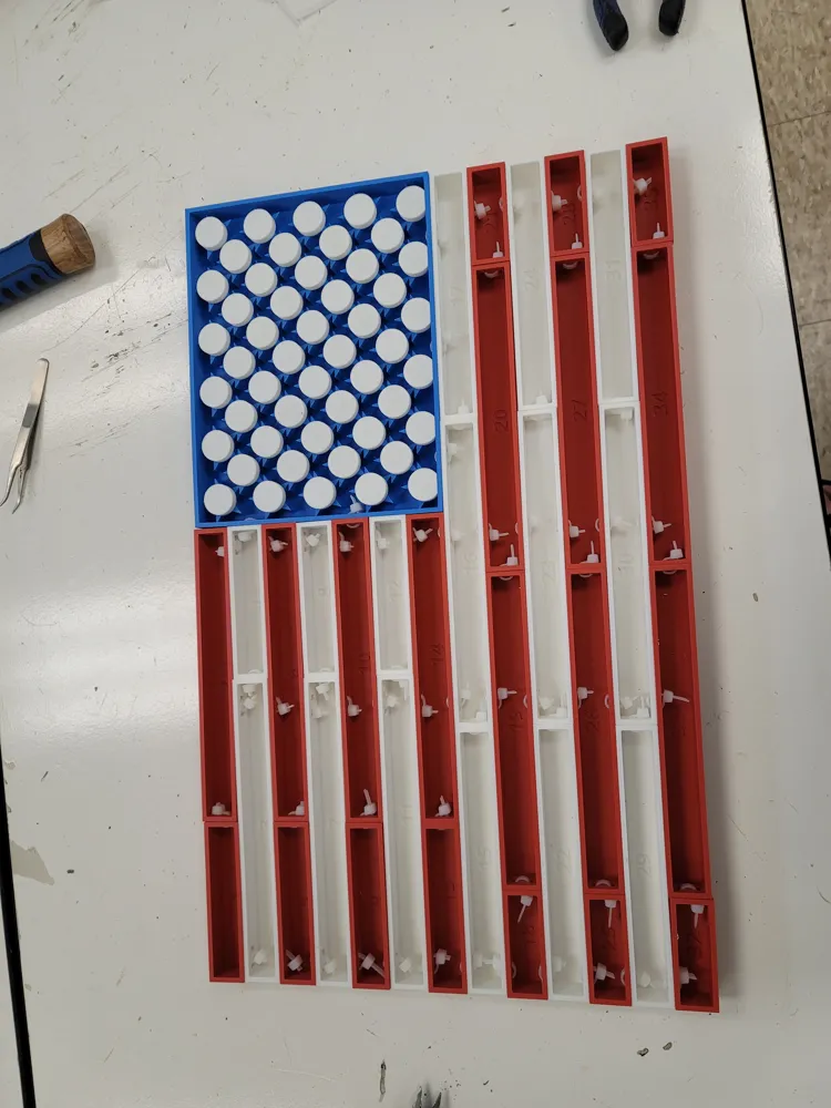 American Flag 13in x 21in - Free 3D Print Model - MakerWorld