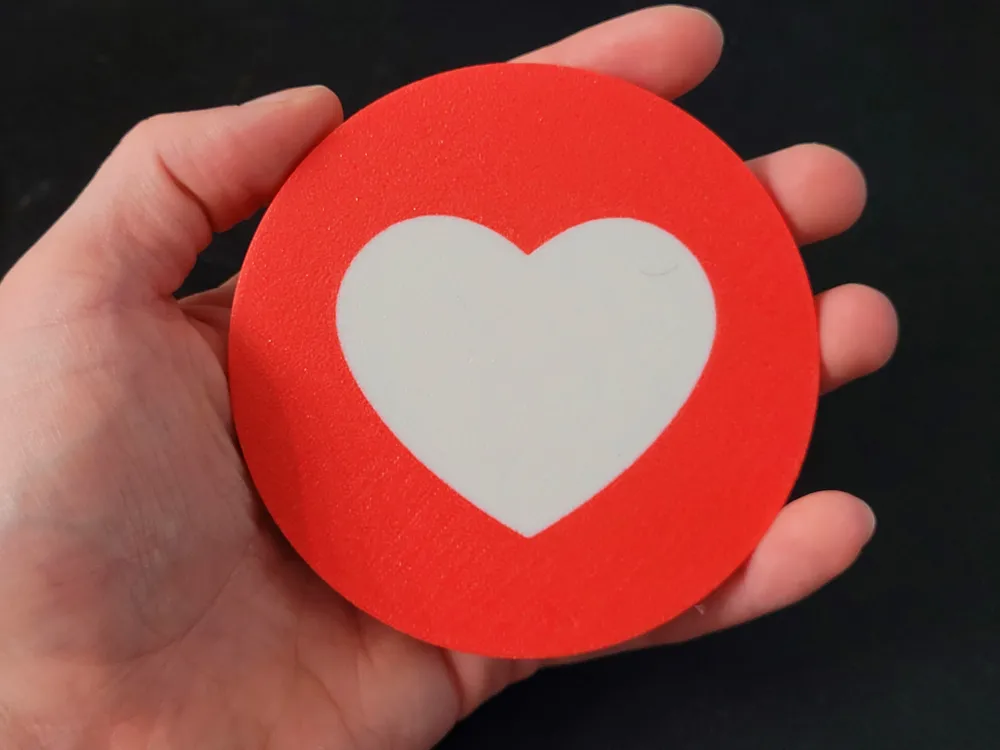Like, dislike, heart - social media buttons by Tripo.yt - MakerWorld