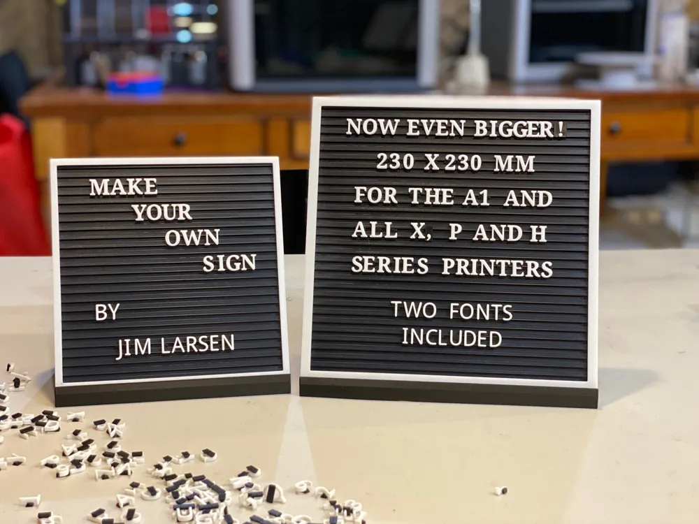 Large Custom Sign Board - Free 3D Print Model - MakerWorld