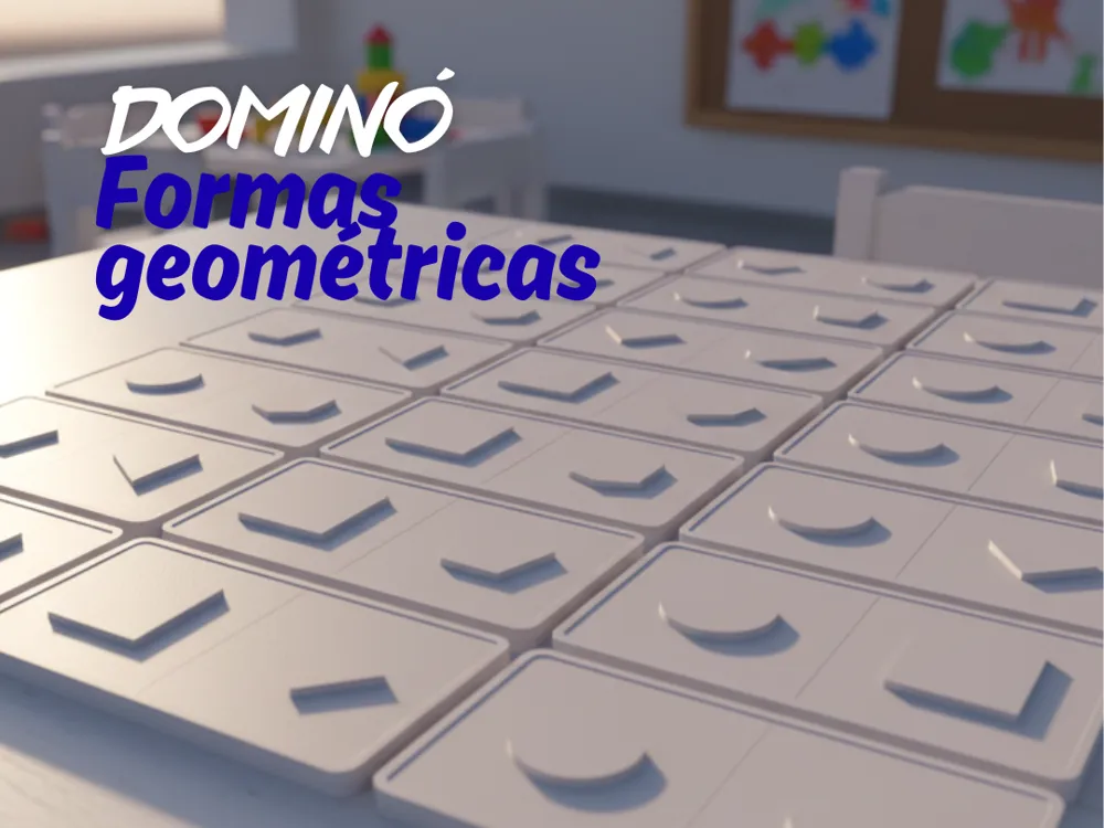 Domino geometric shapes - Free 3D Print Model - MakerWorld
