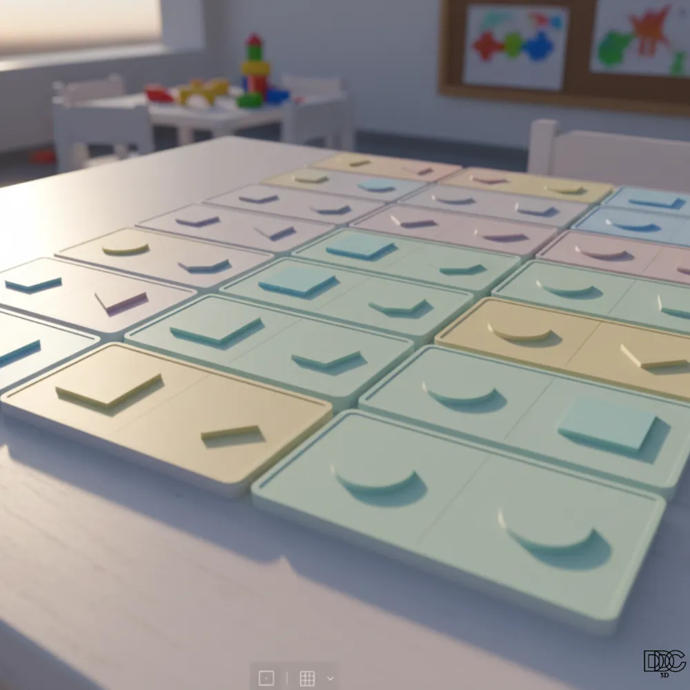 Domino geometric shapes - Free 3D Print Model - MakerWorld