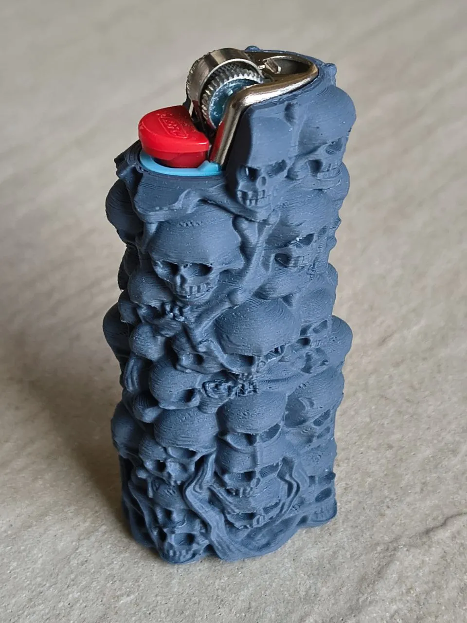 BIC Lighter Cover - Harley Davidson Skulls - Free 3D Print Model ...