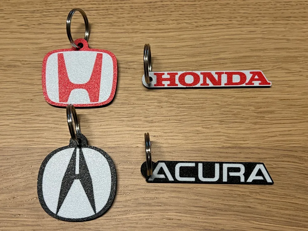 Honda/Acura logo and wordmark keychain - Portachiavi logo e scritta ...