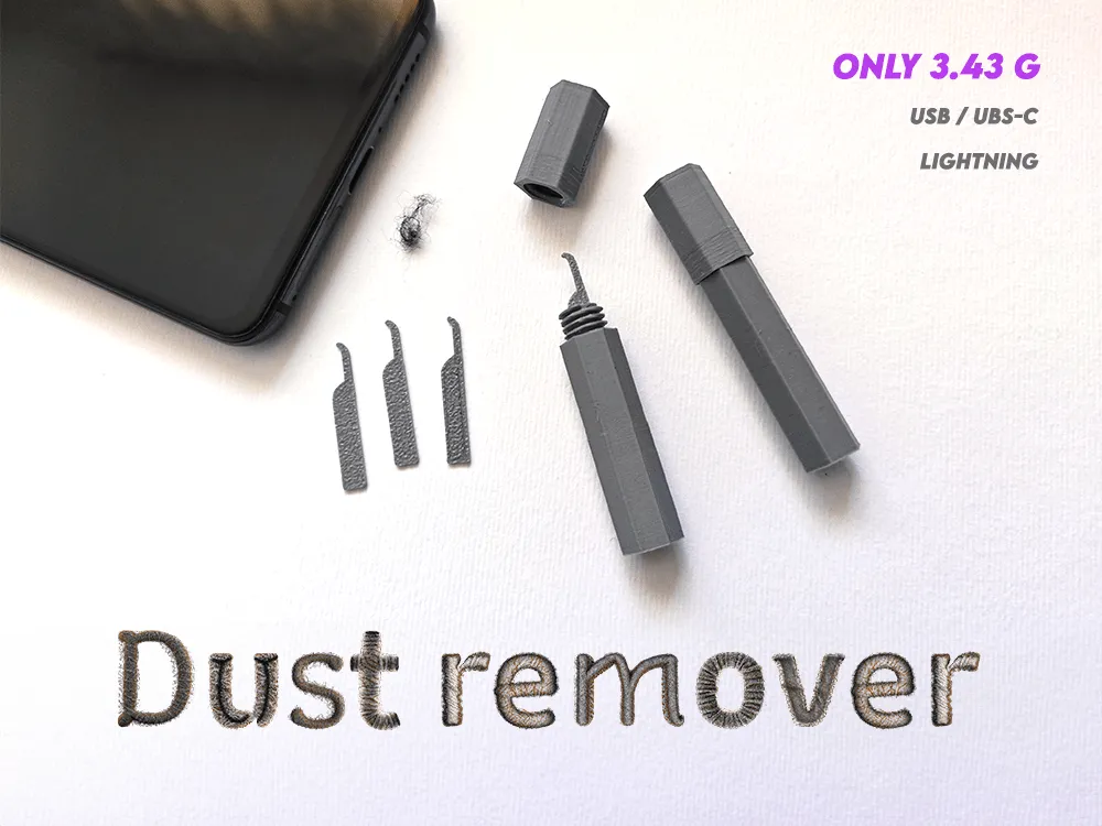ClearPort - dust remover - clean USB-C / Lightning by lucafeer - MakerWorld