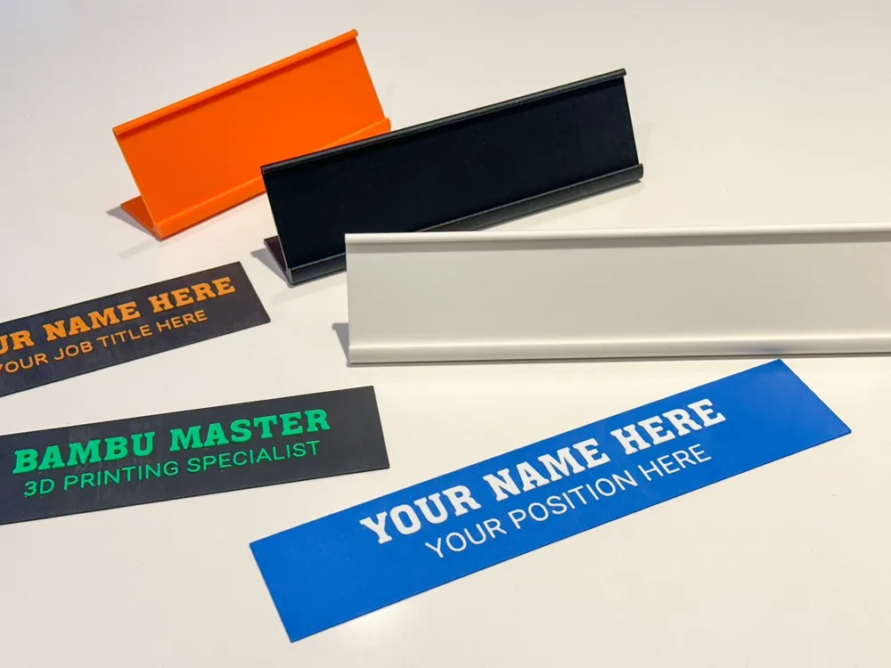 Desk Name Plates - Free 3D Print Model - MakerWorld