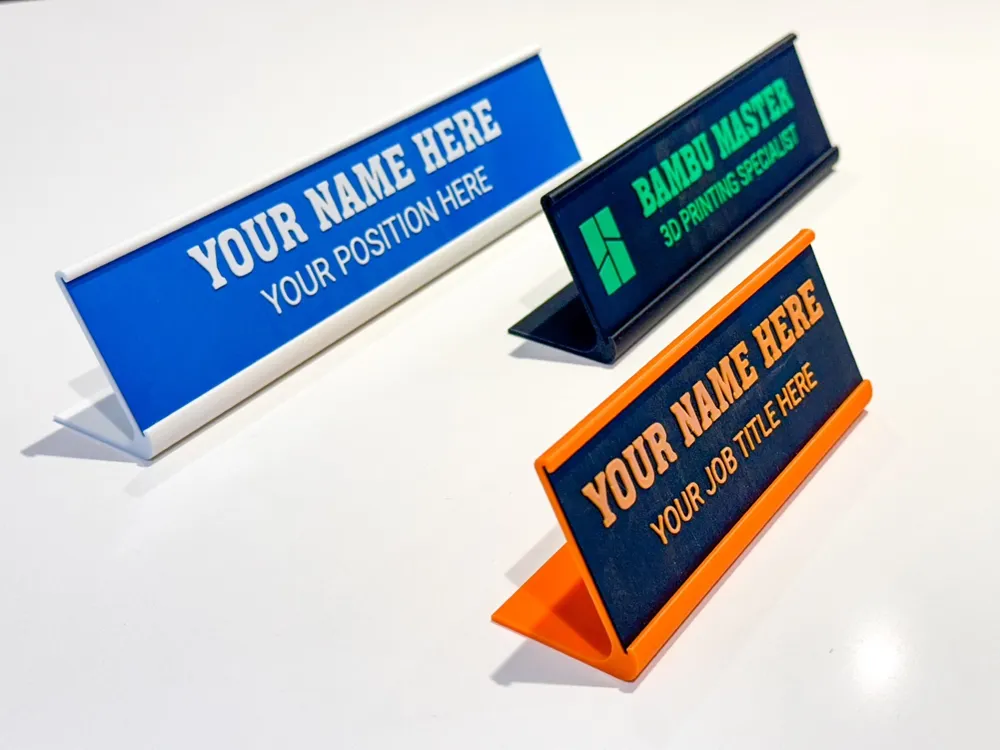 Desk Name Plates by Buzzzz - MakerWorld