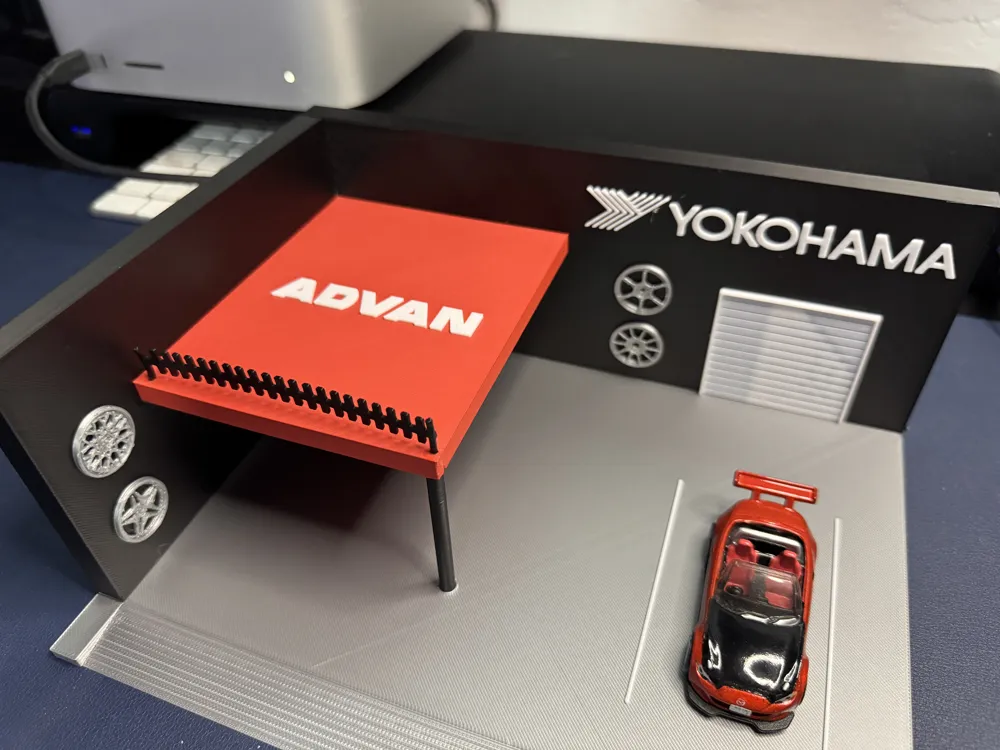 Advan #1 garage for cars 1/64 , 1:64 - Free 3D Print Model - MakerWorld