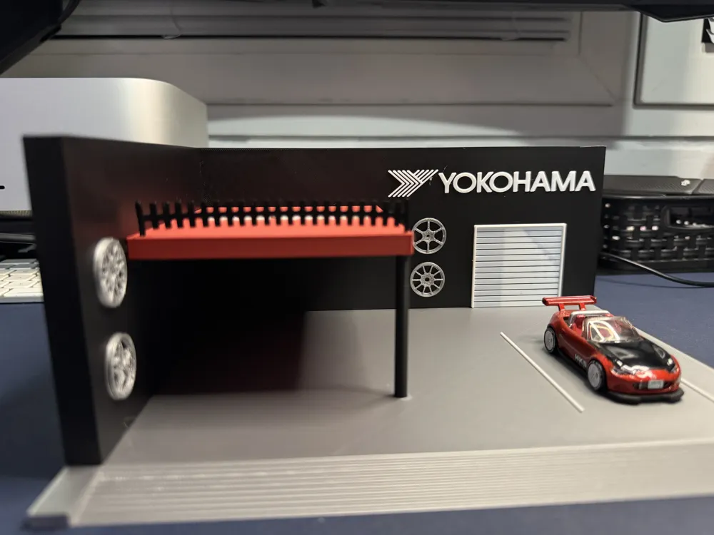 Advan #1 garage for cars 1/64 , 1:64 by Tomik_808 MakerWorld: Download ...