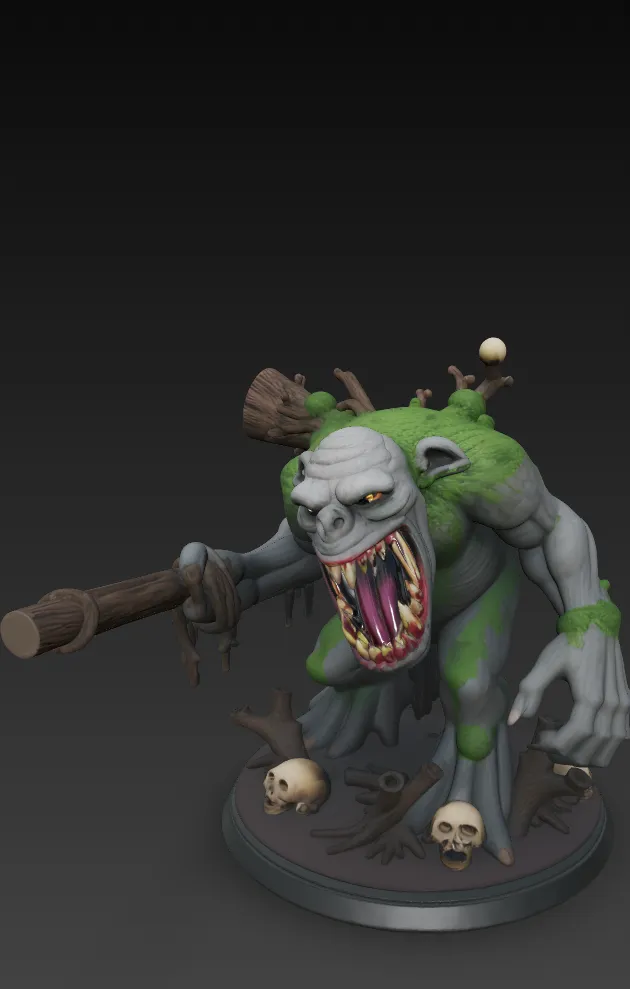 Swamp Horror Troll – Swamp Monster Miniature by Maxim MakerWorld ...