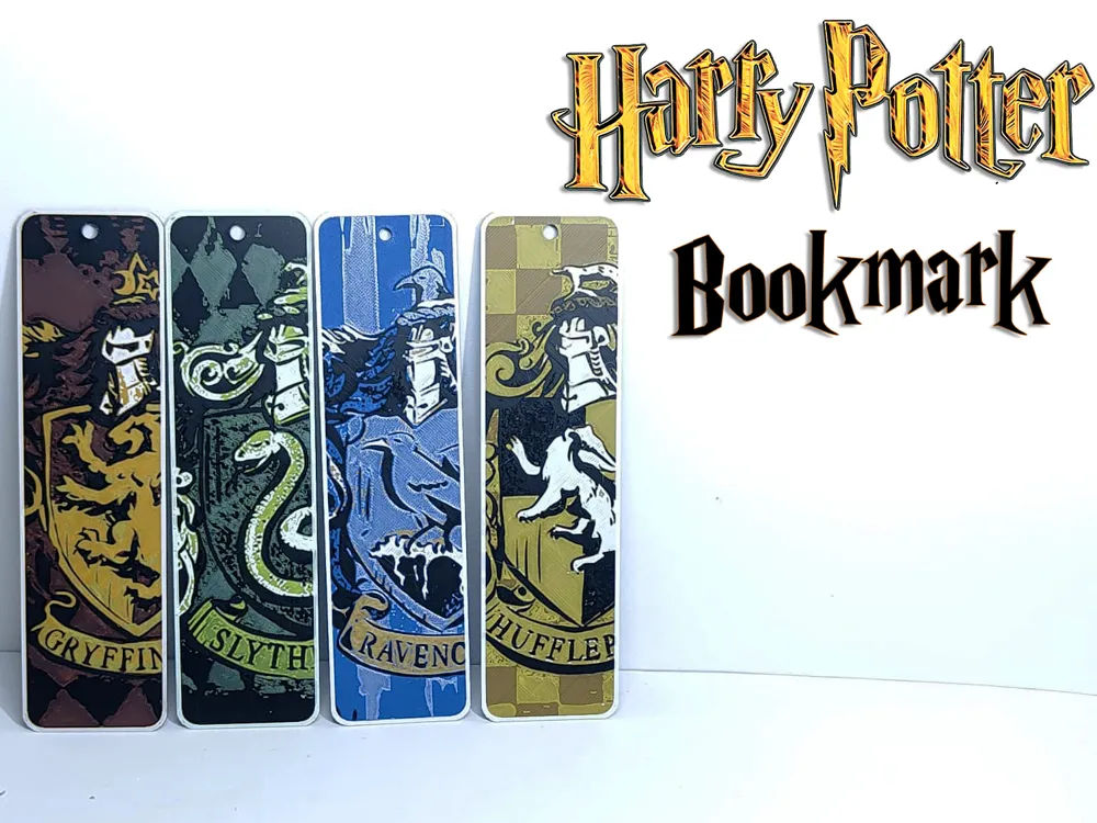 Harry Potter bookmark collection houses - Free 3D Print Model - MakerWorld