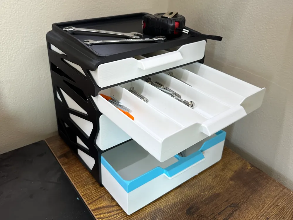 Large Desktop Storage Organizer with Drawers by ChasmComponents ...
