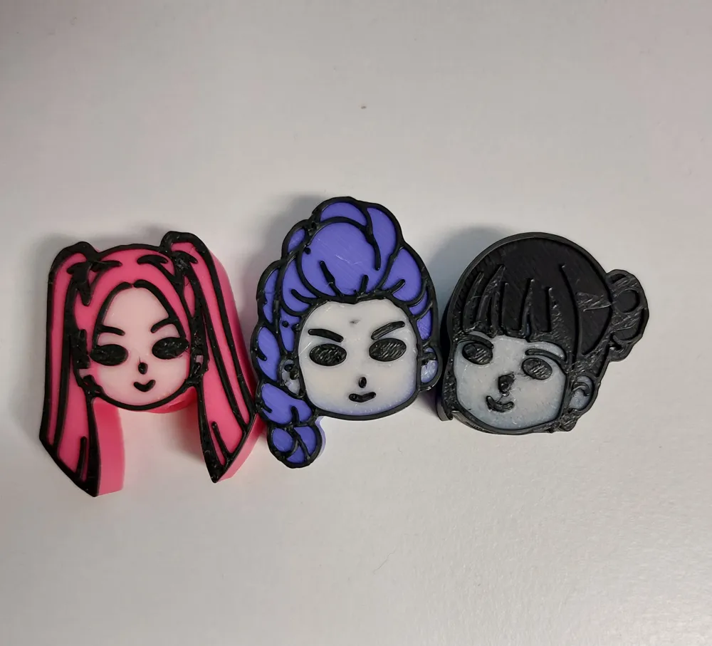 KPOP demon hunters pencil topper - Free 3D Print Model - MakerWorld