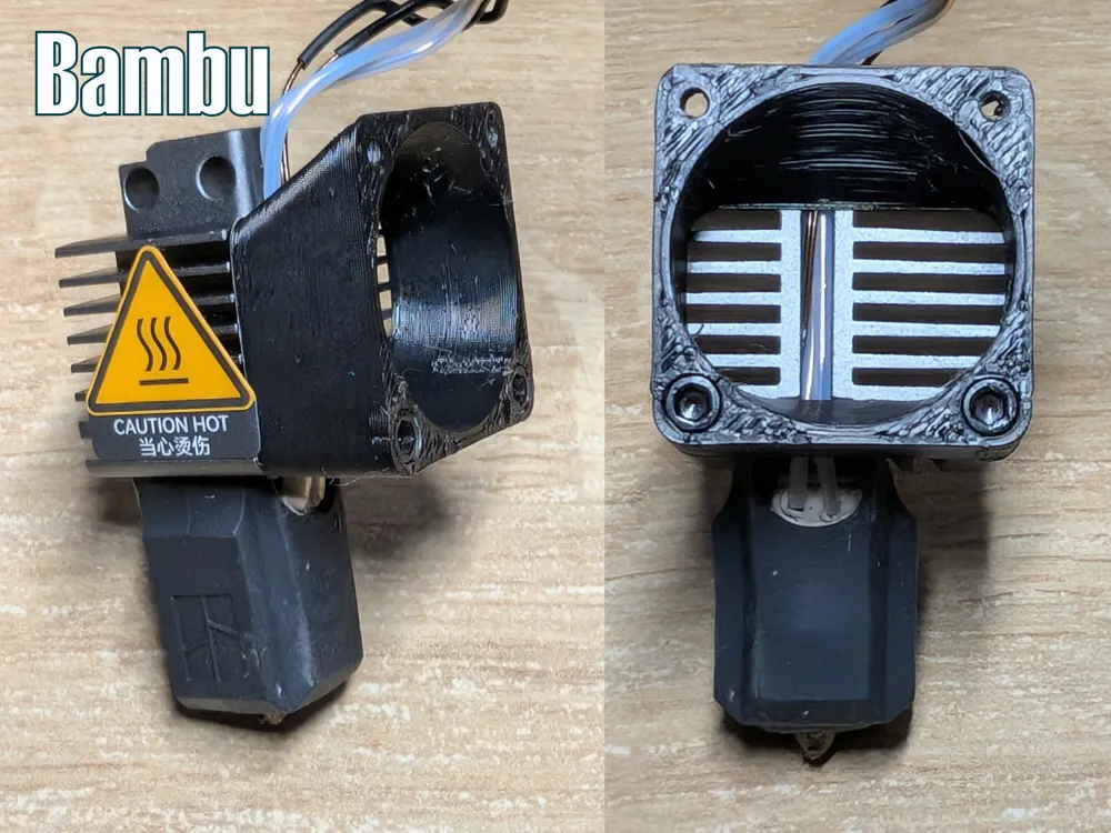 P1S Hotend Fan Adapter for TZ-3, TZ-4 and Bambu - Free 3D Print Model ...