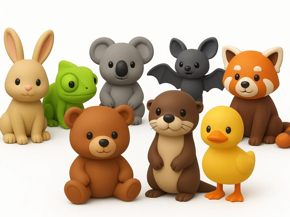 Cute Animals Collection - Free 3D Print Model - MakerWorld