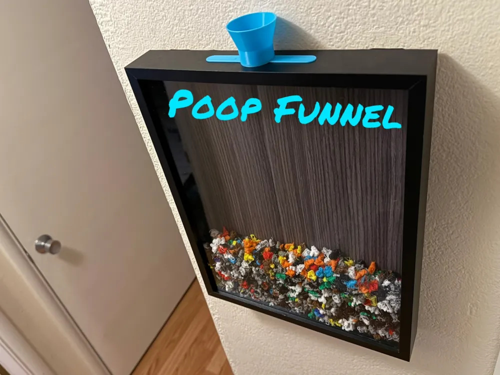 Shadowbox Poop Funnel by bambi MakerWorld: Download Free 3D Models