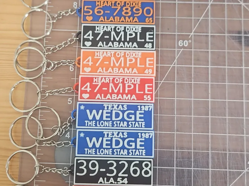 Blank License Plate Keychain - Free 3D Print Model - MakerWorld