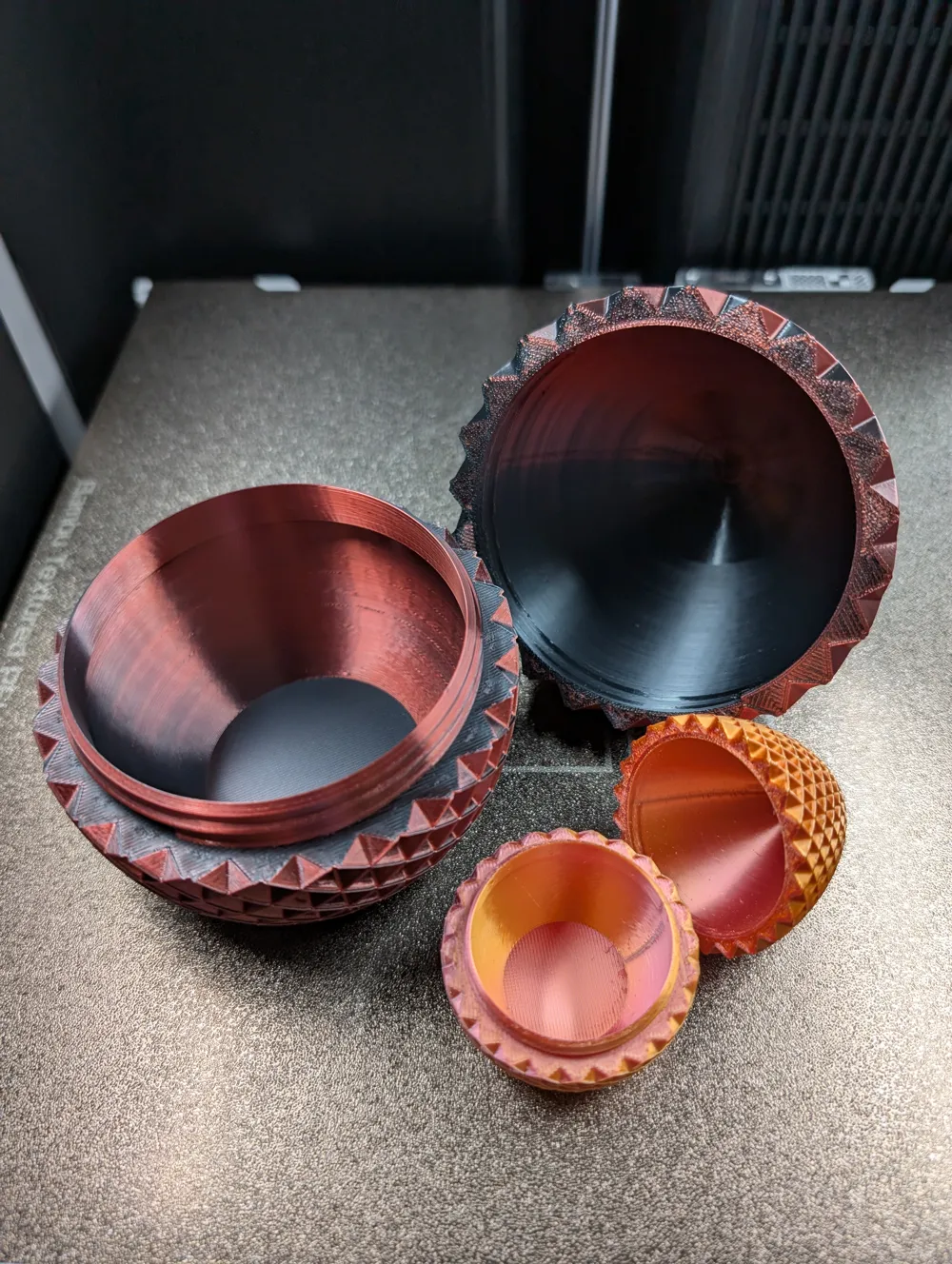 Deep Faceted Dragon Egg Container - Threaded - Free 3D Print Model ...