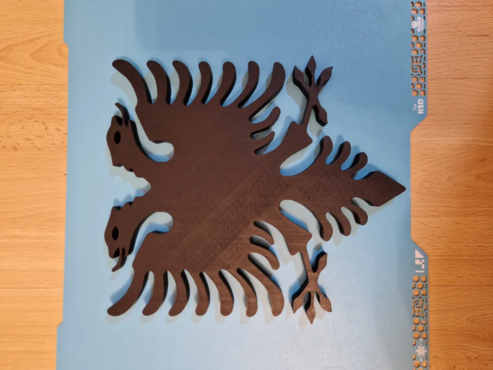 Albanian Double-Headed Eagle - Wall Decoration - Free 3D Print Model ...