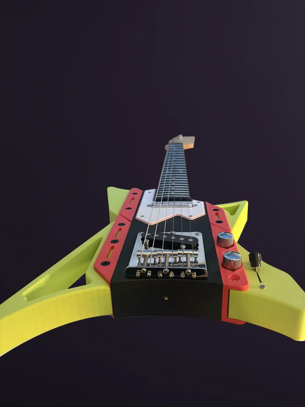 NeonEdge - 3D printed guitar by Borosan MakerWorld: Download Free 3D Models
