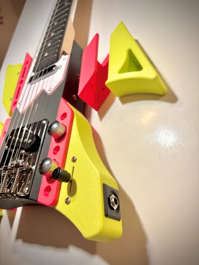 NeonEdge - 3D printed guitar by Borosan MakerWorld: Download Free 3D Models