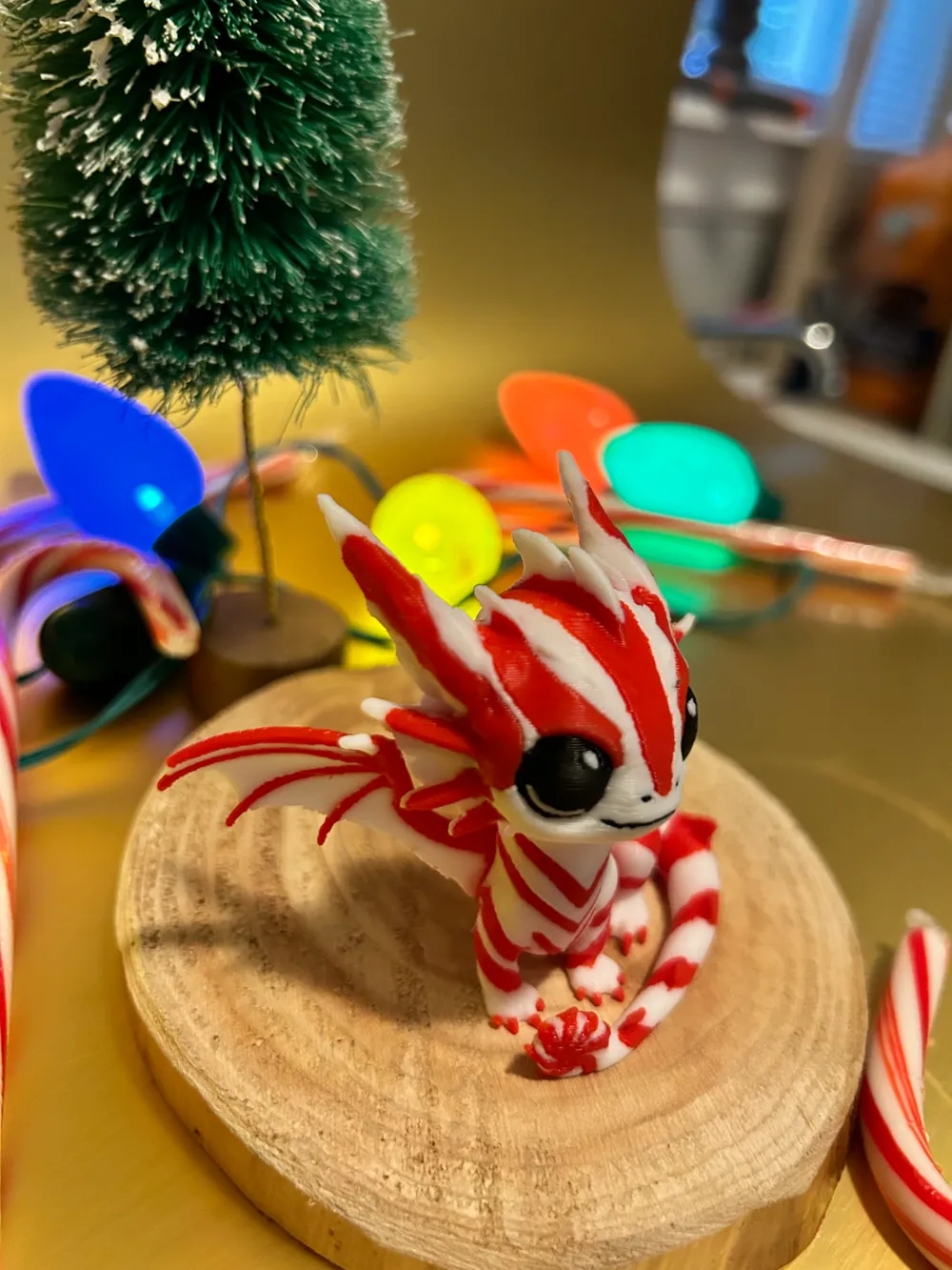 Candy Cane Dragon / ornament by Meyerhouse MakerWorld: Download Free 3D ...