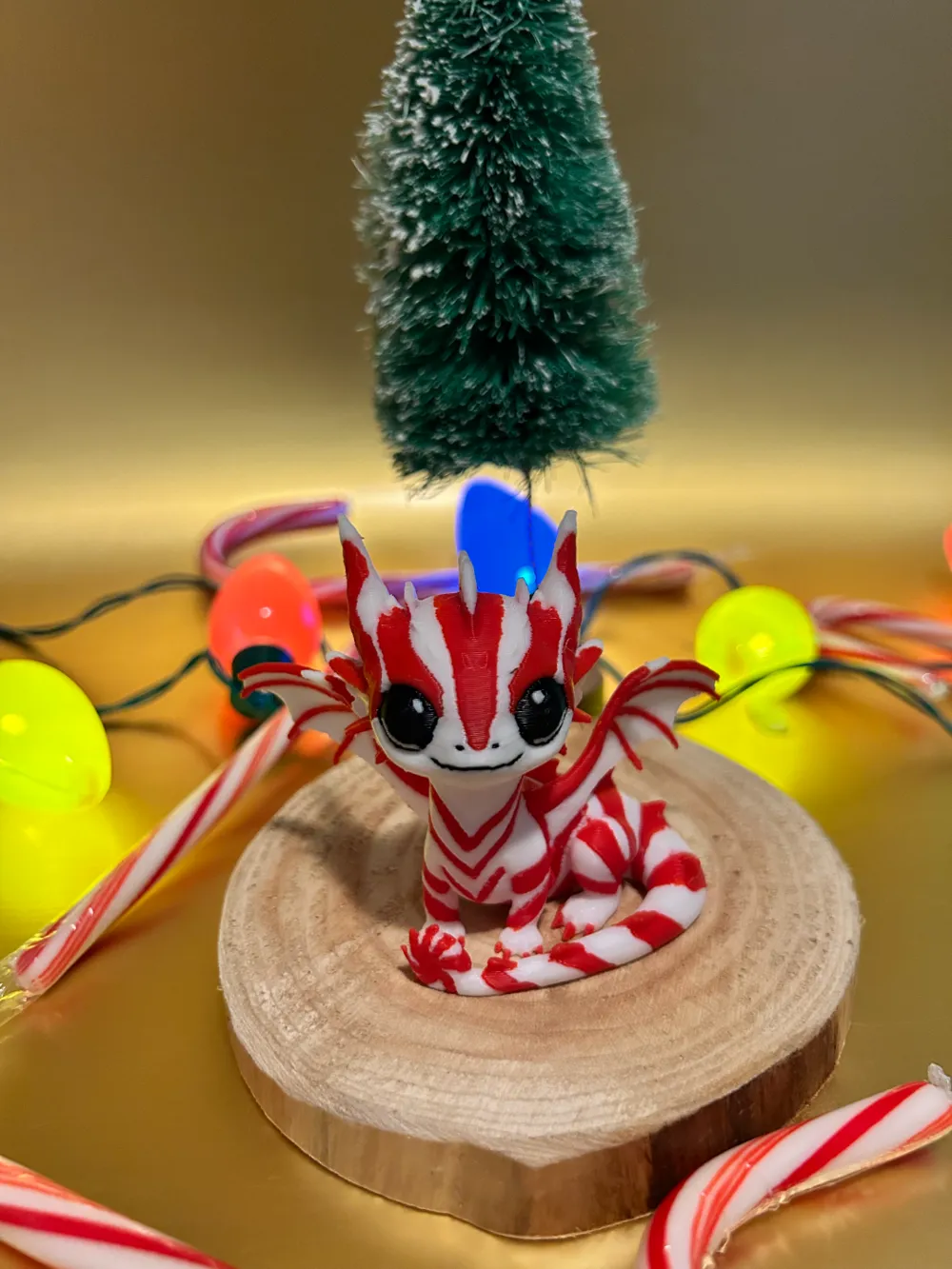 Candy Cane Dragon / ornament by Meyerhouse MakerWorld: Download Free 3D ...
