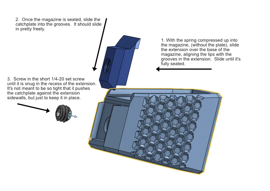 S&W M&P Magazine Extension -USPSA Legal- by AuxArc MakerWorld: Download ...