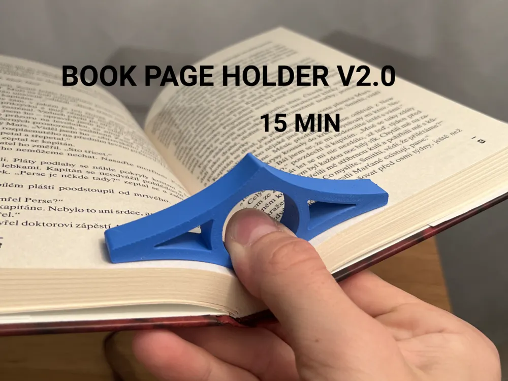 Book Page Holder by fifindr MakerWorld: Download Free 3D Models