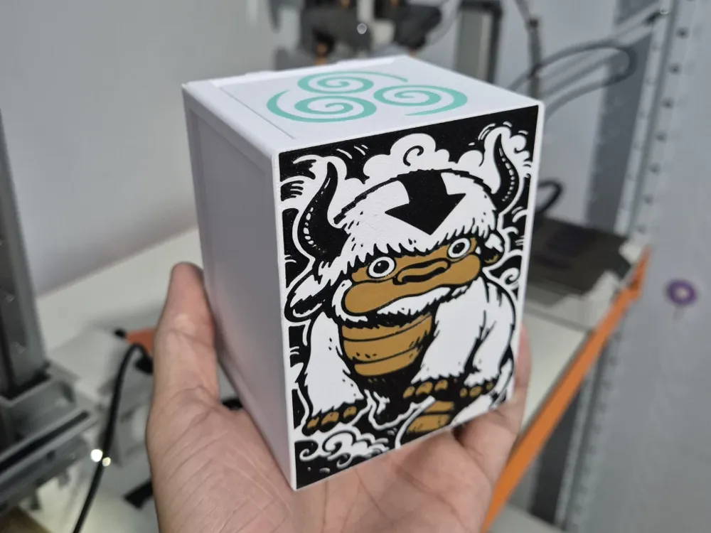 Deckbox MTG AVATAR APPA AIR BENDING - Free 3D Print Model - MakerWorld