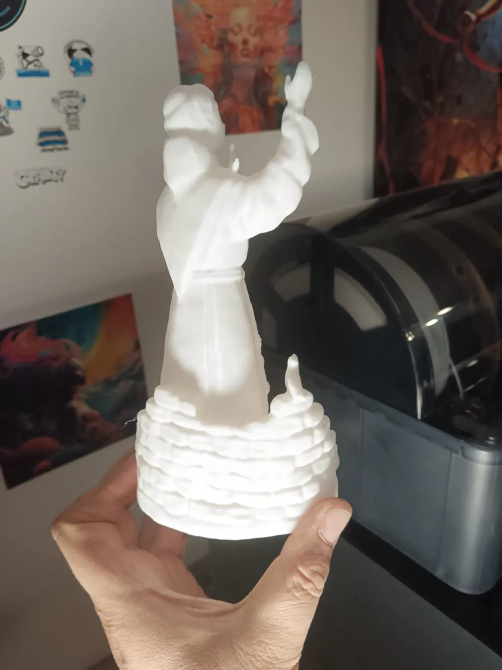 Monk Figurine with Nature Elements by PS3D CREATIVE - MakerWorld