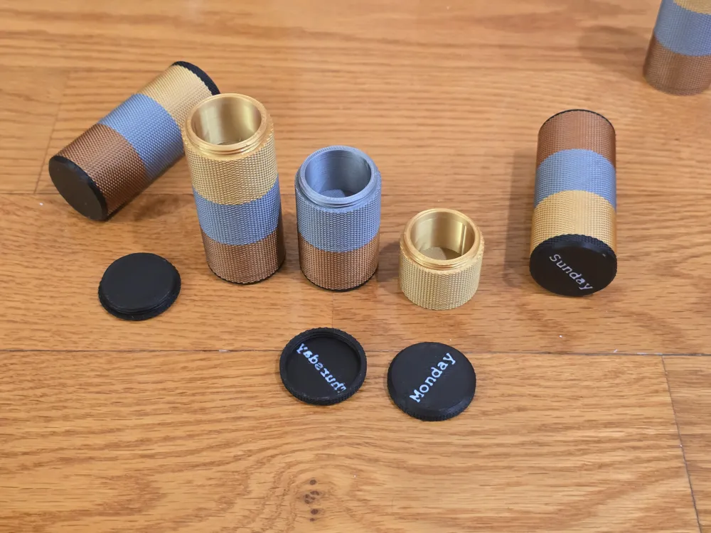 Modular Stackable Pill Box System - Free 3D Print Model - MakerWorld