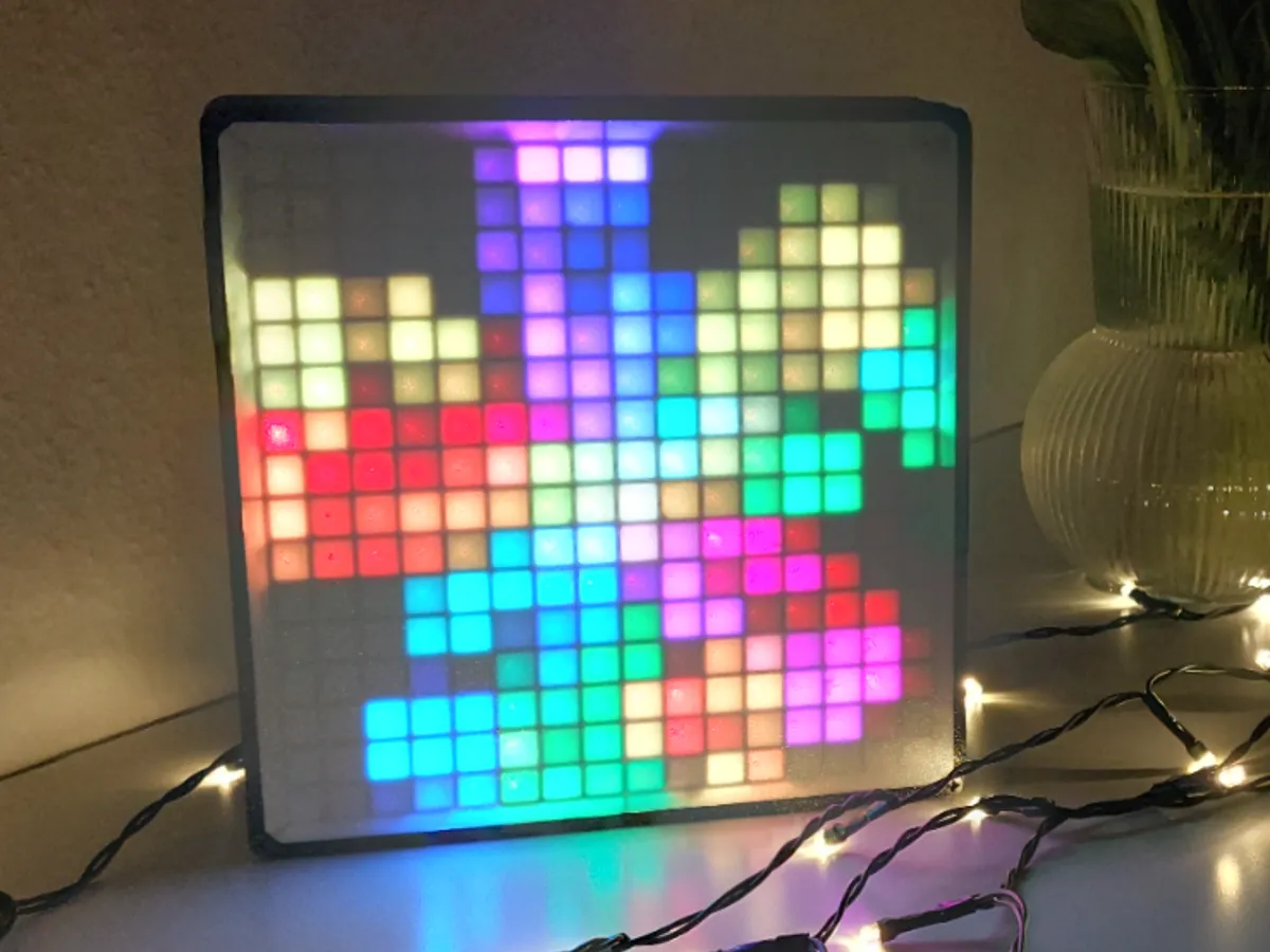 16X16 LED Matrix Case for WS2812B –Modular, Strong - Free 3D Print ...