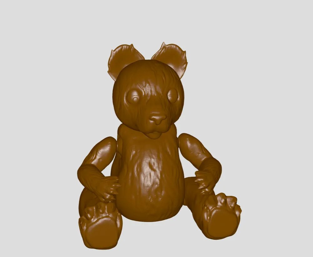 Grizzly teddy bear articulated print in place by AcmeArt - MakerWorld