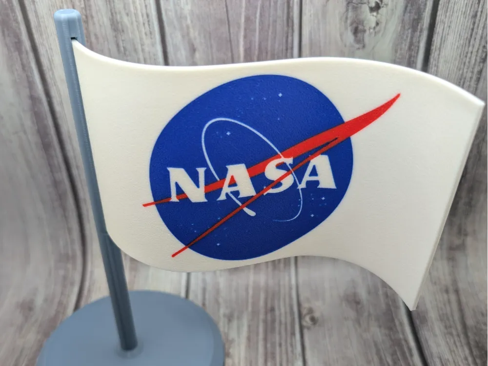 NASA Logo Flag / Plate by Sage Prints and Design - MakerWorld