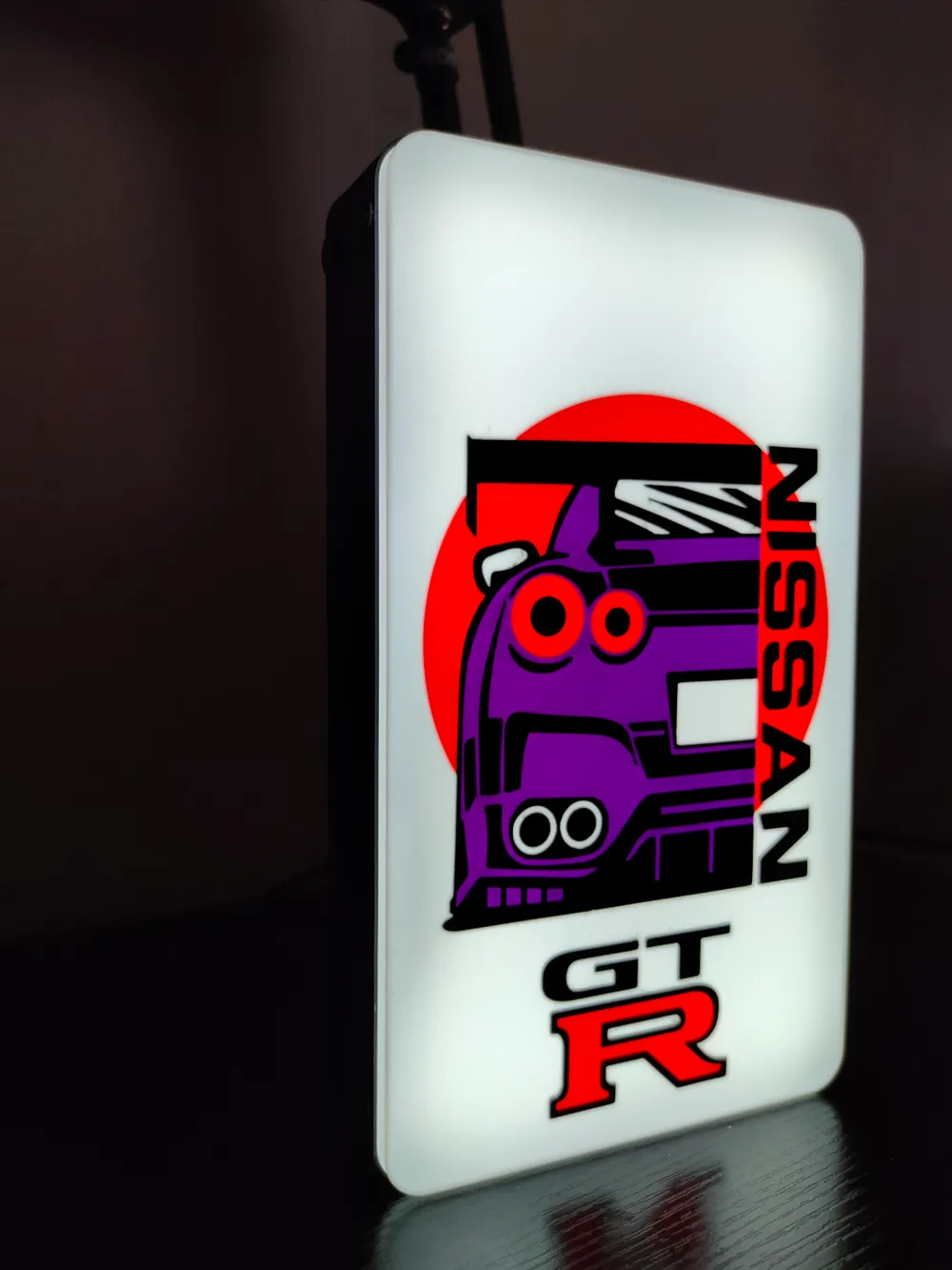 Nissan GTR themed light box by NotTooShabbyCreations - MakerWorld