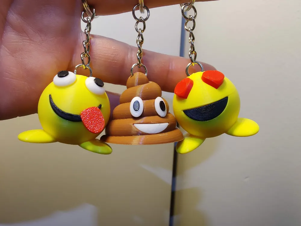 Emoji Poop keychain by 3D Ctrl-P MakerWorld: Download Free 3D Models