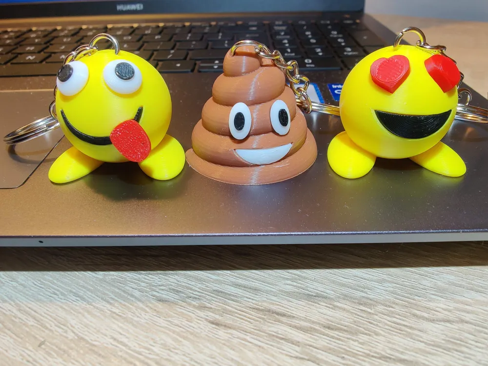 Emoji Poop keychain by 3D Ctrl-P MakerWorld: Download Free 3D Models