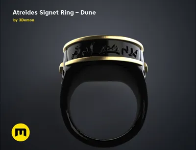 Atreides Signet Ring - Dune by 3Demon MakerWorld: Download Free 3D Models
