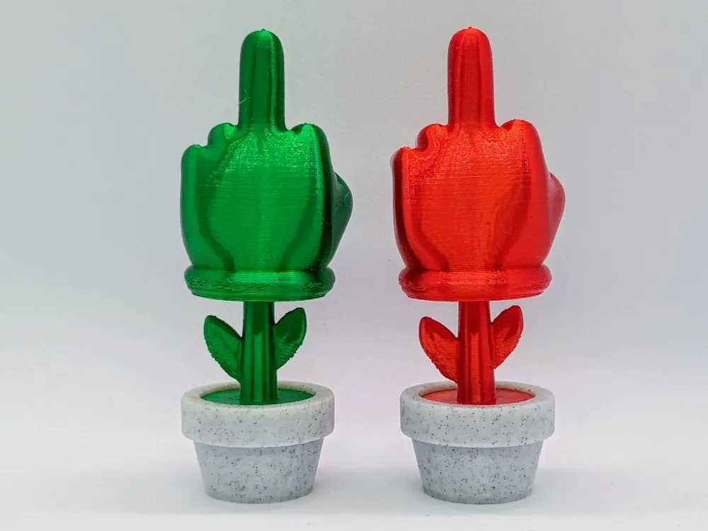 Middle Finger Flower - Free 3D Print Model - MakerWorld
