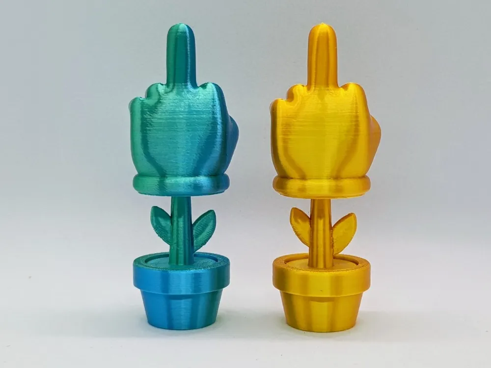 Middle Finger Flower - Free 3D Print Model - MakerWorld