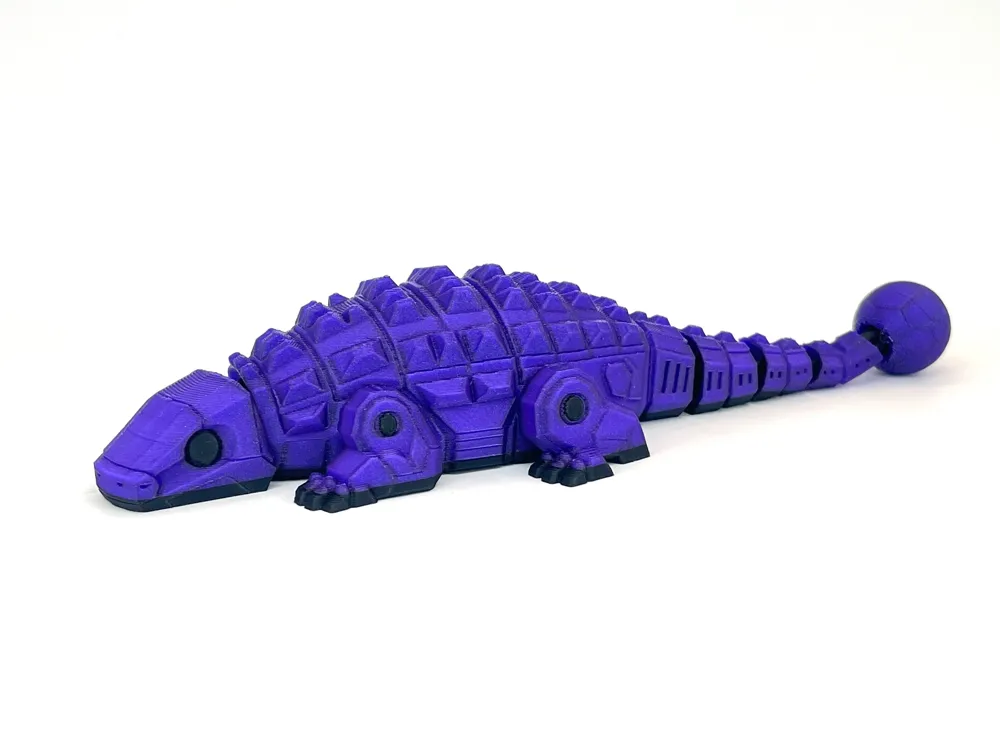 Robot dinosaur set Ankylosaurus articulated flexi - Free 3D Print Model ...