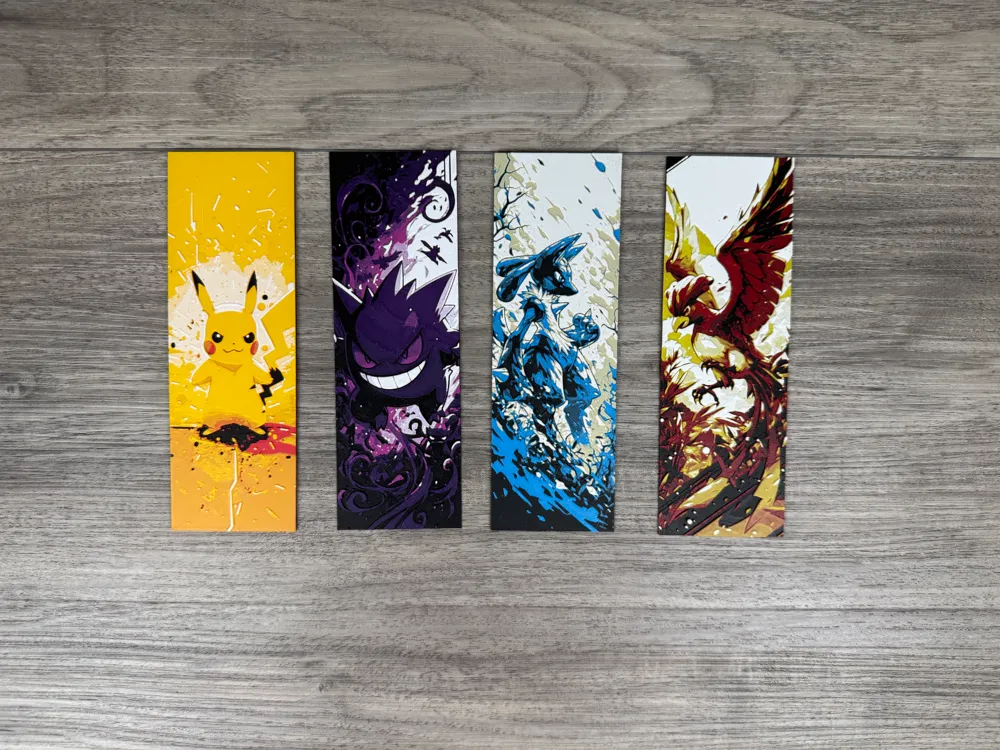 Pokemon Bookmark Collection #3 - Free 3D Print Model - MakerWorld